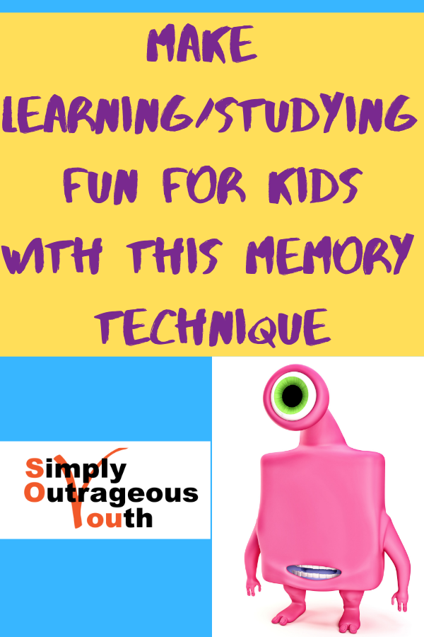 Make Learning/Studying Fun for Kids with this Memory Technique
