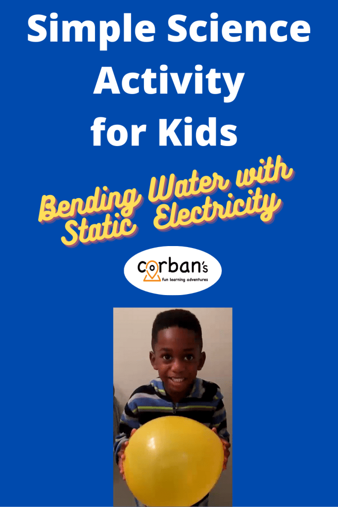Simple Science Activity for Kids - Bending Water With Static Electricity