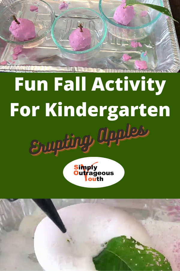 Fun Fall Activity for Kindergarten - How to Create Erupting Apples