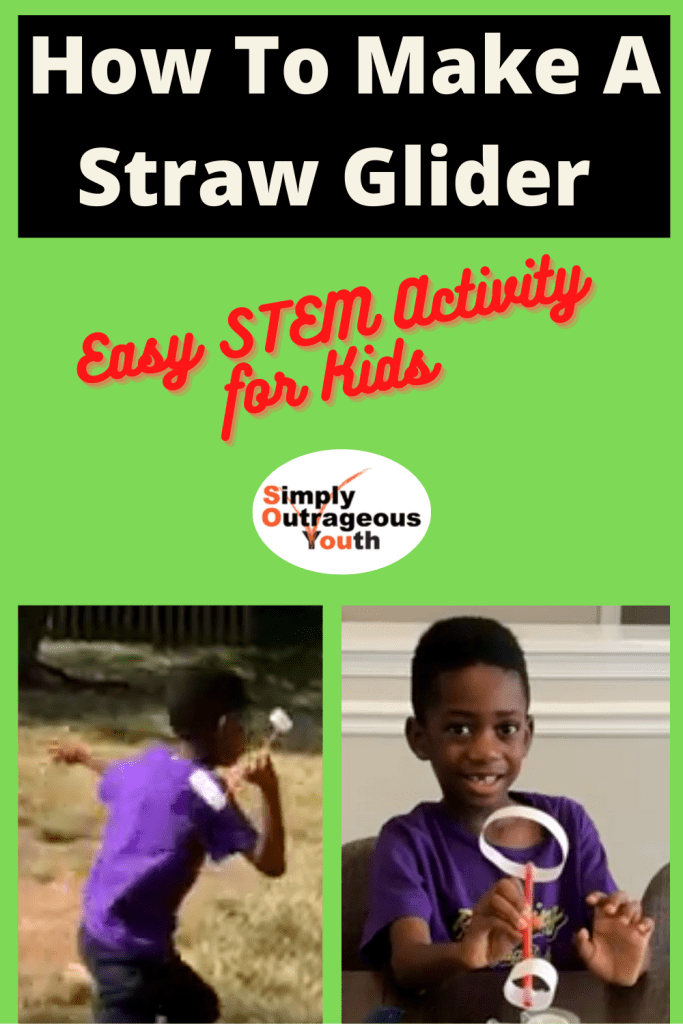 How To Make a STRAW GLIDER - Easy STEM Straw Activity for Kids